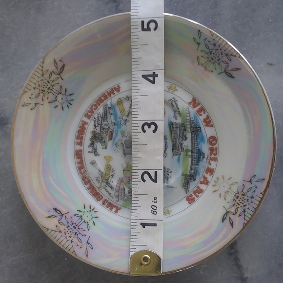 Vintage | Accents | Vintage New Orleans Souvenir Lusterware Plate ...